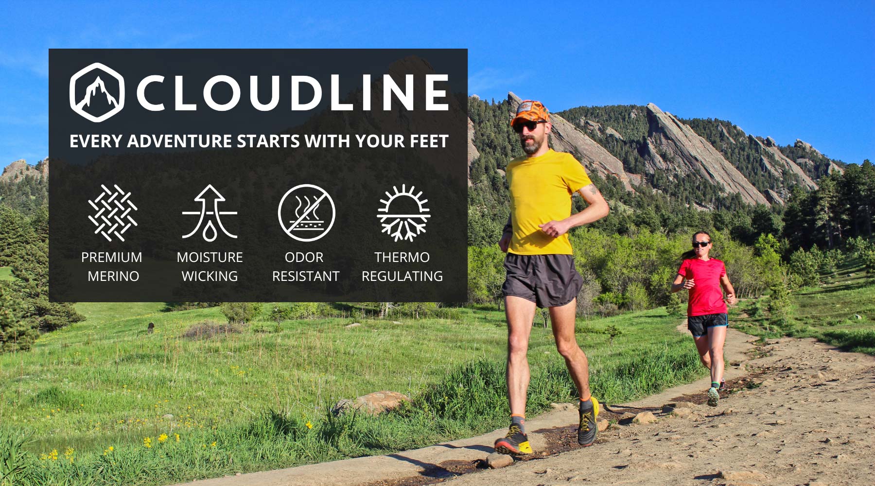 Men's Medium Cushion Trail Running Sock – Cloudline Apparel