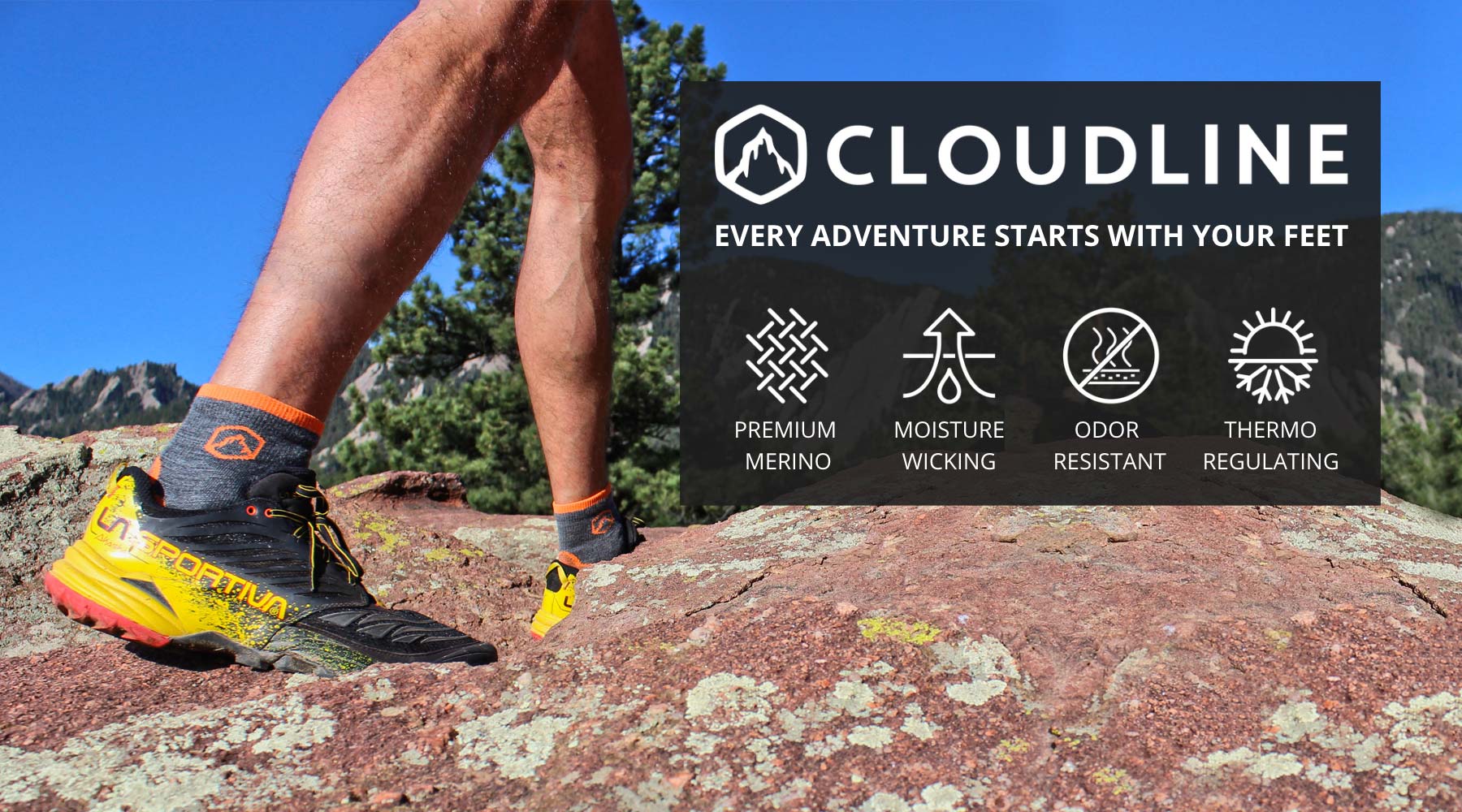 3 Pack Men's Ultralight Merino Wool 1/4 Top Running Socks – Cloudline ...