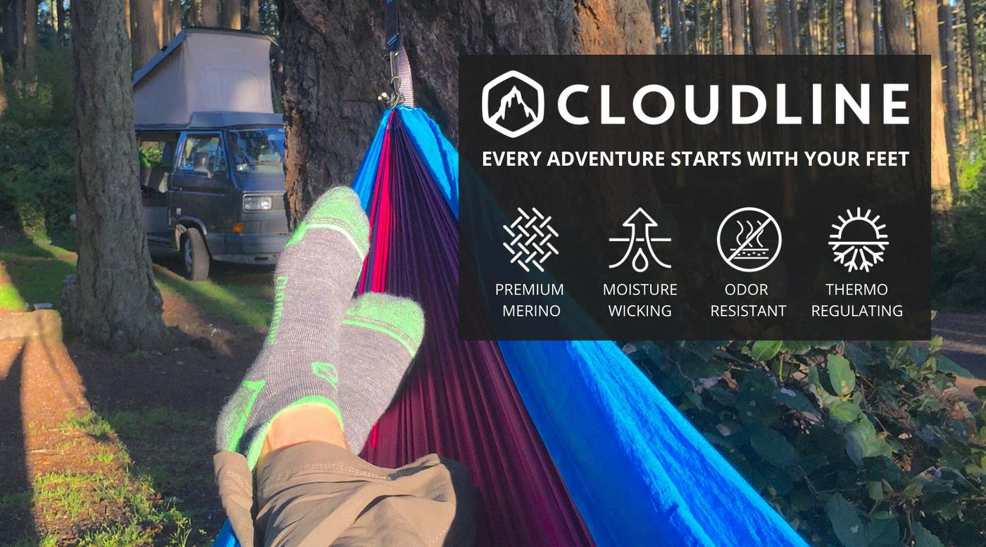 Men's Merino Wool Light Cushion No-Show Running Sock - Cloudline Apparel