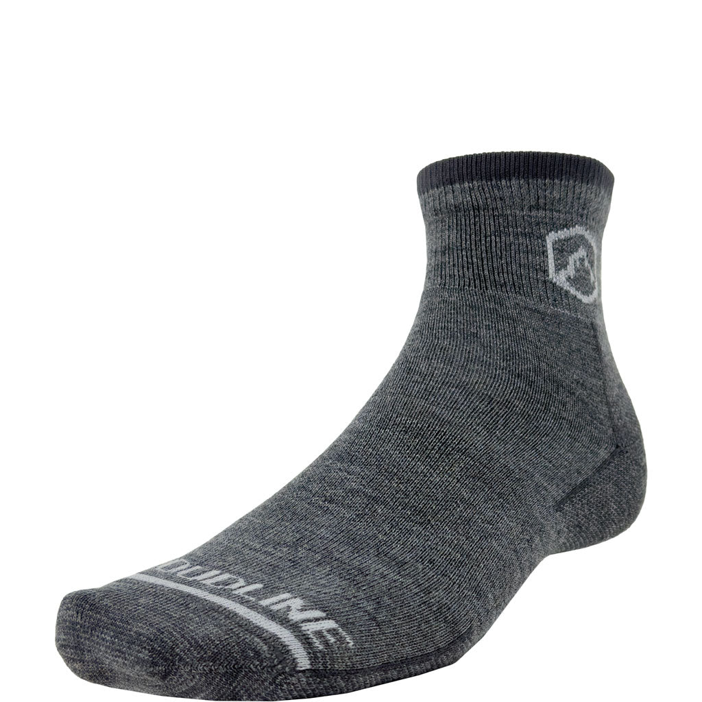 Merino Wool Running Socks - Men's Light Cushion ¼ Top | Cloudline Apparel